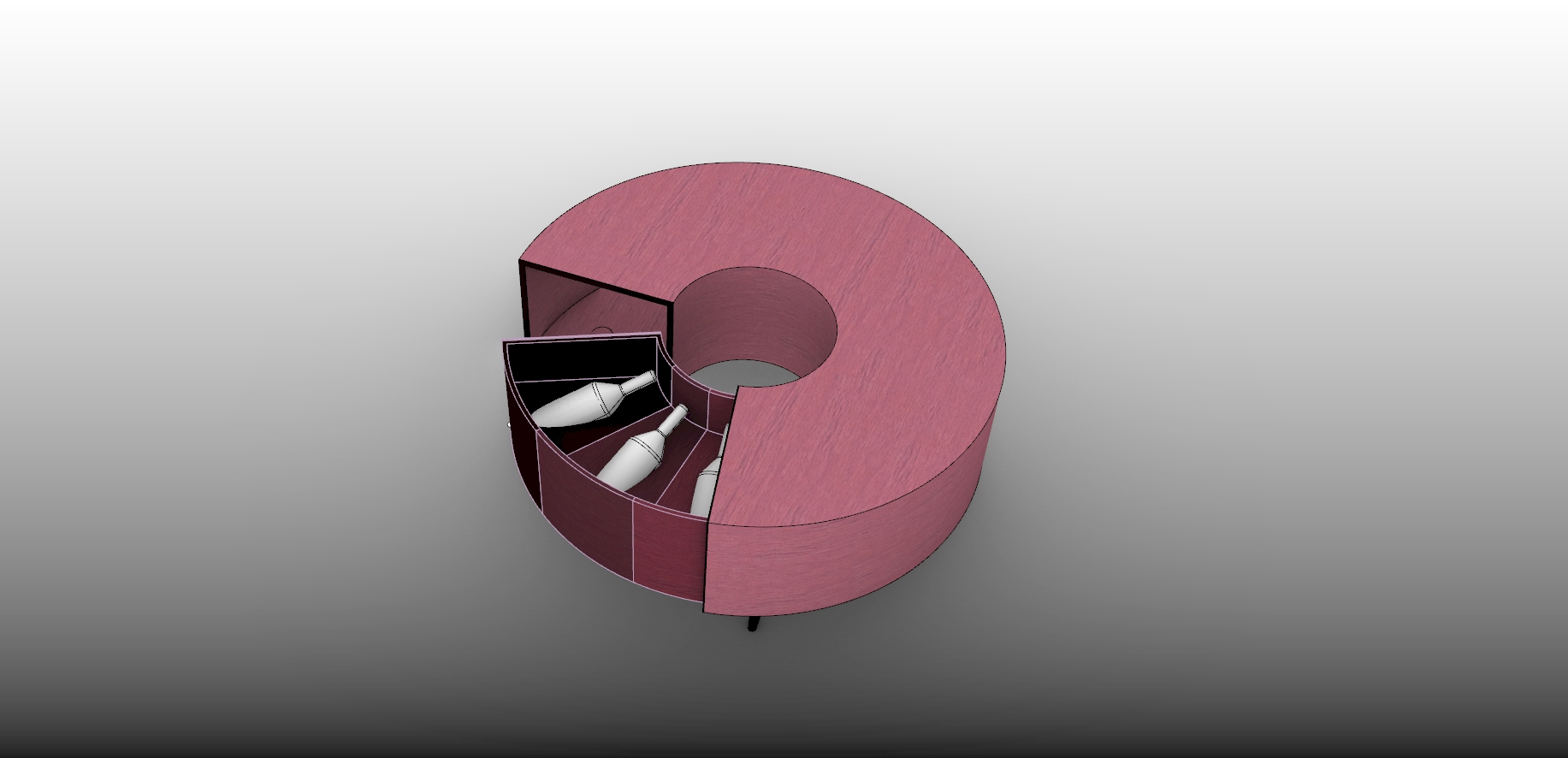 A Circular Plywood Drawer With a Thirst for Wine. | Sheet Good